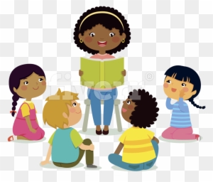 Reading-aloud Clipart Image - Listen To A Story - Free Transparent PNG ...