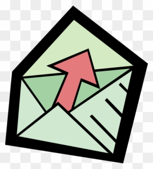 Vector Illustration Of Post Office Mail Or Postal Airmail - Triangle ...