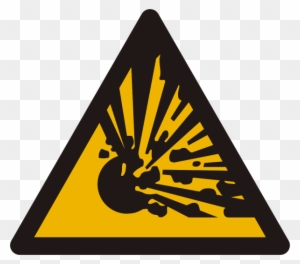 Explosive Sign Transparent Background - Danger Explosive Materials ...