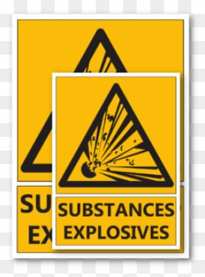 Explosive Sign Transparent Background - Danger Explosive Materials ...