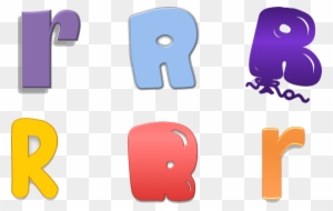 R Bubble Letter