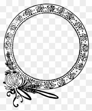 Free Png Download Round Black Border Frame Clipart - Border Round ...