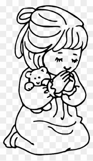 Praying Children Coloring Page Coloringcrewcom - Kids Praying Coloring ...