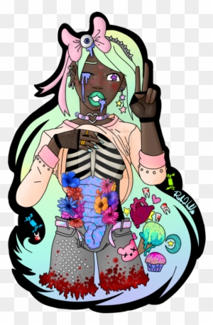 Candy Gore Girl By Doodle Me Dead - Doodle - Free Transparent PNG ...