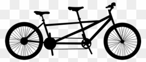 Tandem Bicycle Stamp - Tandem Bike - Free Transparent PNG Clipart ...