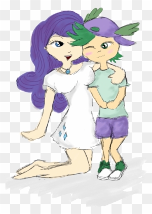 Rarity And Spike Human
