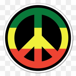 Car & Motorbike Stickers - Rasta Peace And Love - Free Transparent PNG ...