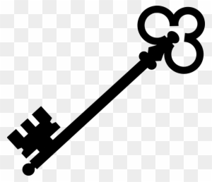 Key Clipart Horizontal - Black Key Transparent Background - Free ...