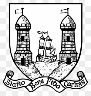 Cork Crest Logo Black And White - Cork City Coat Of Arms - Free ...