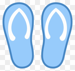 The Icon Resembles Two Upside Down Pear Shapes That - Flip Flop Icon S ...