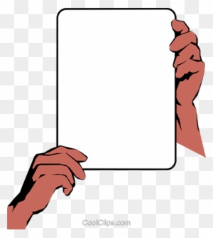 Cartoon Hand Holding Sign Post Vector Clip Art - Hands Holding A Sign ...