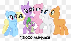 Mlp Base Mane Six By Meimisuki - Mlp Base Mane 6 - Free Transparent PNG Clipart Images Download