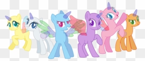 Mlp Base Mane Six By Meimisuki - Mlp Base Mane 6 - Free Transparent PNG ...
