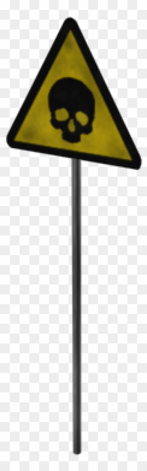 Warning Sign Pole, Made In 3ds Max - Traffic Sign - Free Transparent ...