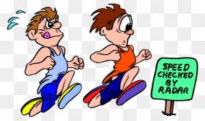 Today's Run Etc - Cartoon Two Runners - Free Transparent PNG Clipart ...