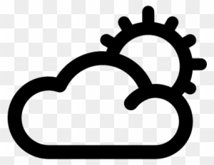 Cloudy Day Interface Symbol Outline Vector - Symbol - Free Transparent ...