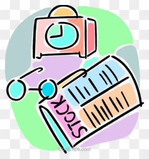 Stock Market Morning Newspaper Royalty Free Vector - Stock Market ...