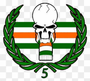 Green Bridage Skull, Scarf And Crest - Celtic Green Brigade Logo - Free ...