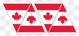 Canadian Flag Maple Leaf Bunting - Canadian Flag Triangle Fold - Free ...