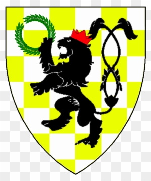 Blazon Is "checky Or And Argent, A Lion Rampant Tail - Society For ...