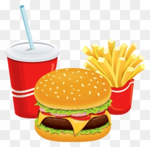 Clipart Of Restaurant, Breakfast And Foods - Transparent Hamburger And ...