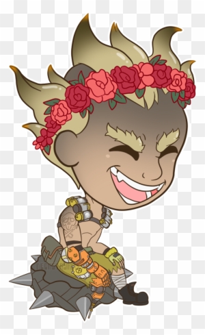 Flowercrown Junkrat By Neonstryker - Cartoon - Free Transparent PNG ...