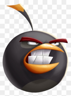 File History - Angry Birds Bomb Bird - Free Transparent PNG Clipart ...