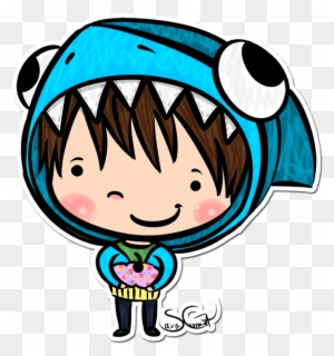 Shark Hat Boy - Cool Boy Sticker Png - Free Transparent PNG Clipart ...