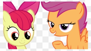 Applebloom And Scootaloo - Scootaloo X Apple Bloom - Free Transparent ...
