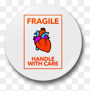 Fragile Heart Badge - Label - Free Transparent PNG Clipart Images Download