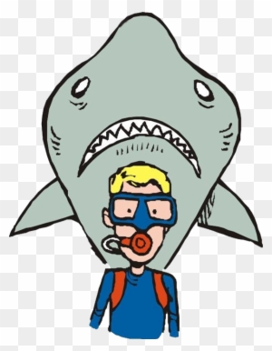 Cartoon Shark Eating A Man Clipart Shark Cartilaginous - Sharks Eat ...