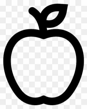 Apple Outline - Free Transparent PNG Clipart Images Download