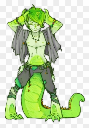 Drawn Lizard Male - Anime Lizard Boy - Free Transparent PNG Clipart ...