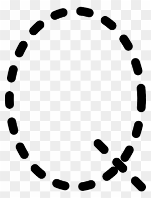 Alphabet Tracing Letter O Clip Art At Clker - Trace The Letter O - Free ...