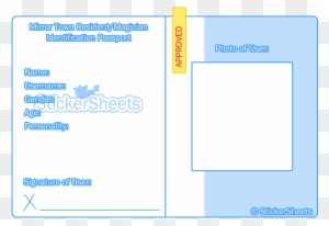 Joke Passport Template - Screenshot - Free Transparent PNG Clipart ...