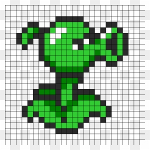 Peashooter Perler Bead Pattern - Pixel Art Plantas Vs Zombies - Free ...