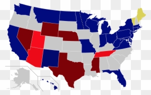 Dark Blue Democratic Incumbent Running / Light Blue - Senate Seats Up ...