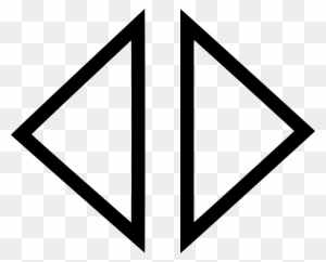 Triangle Left Right Comments - Arrow Facing - Free Transparent PNG ...