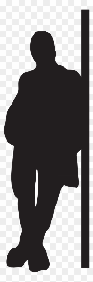 Man, Silhouette, Male, Leaning, Standing - Silhouette Leaning Against ...