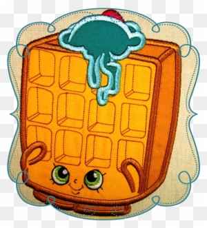Shopkins Applique Waffle - Waffle - Free Transparent PNG Clipart Images ...