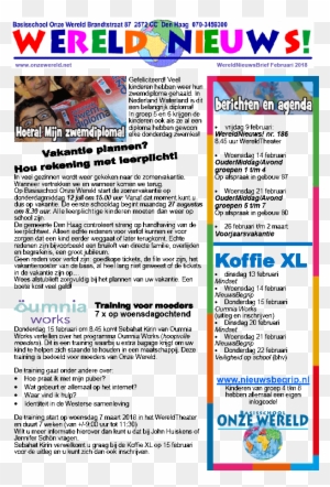 Livestream - Basisschool Onze Wereld Den Haag - Free Transparent PNG ...