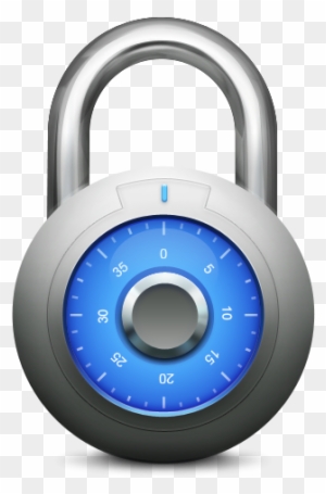 Locked Padlock Outline Security Symbol Vector - Clip Art Black And ...