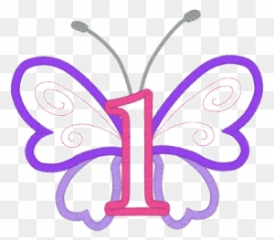 Number Clipart Butterfly - Butterfly Numbers Clipart - Full Size PNG ...