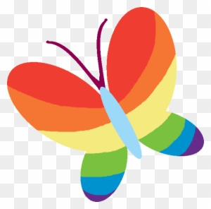 Butterfly By Aleufreedom - Rainbow Dash Butterfly - Free Transparent ...