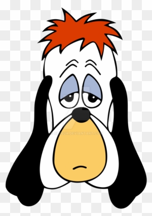 Droopy Dog Holding Cup - Sad Cartoon Dog Droopy - Free Transparent PNG ...