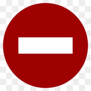 Big Image - Road Sign No Entry - Free Transparent PNG Clipart Images ...