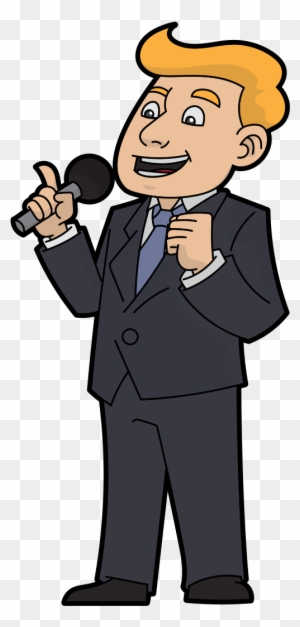 Cheerful Cartoon Male Public Speaker - Wikimedia Commons - Free ...