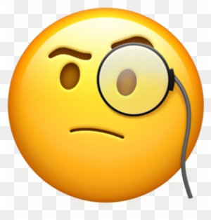 Face With Monocle - Monocle Emoji - Free Transparent PNG Clipart Images ...