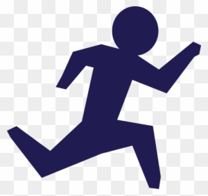 Running Man Race Blue Clip Art - Running Man Stick Figure - Free ...