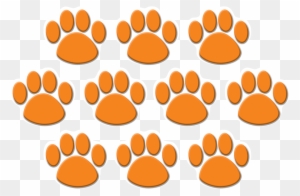 Orange Paw Print Clip Art Orange Paw Print Clip Art - Orange Paw Print ...